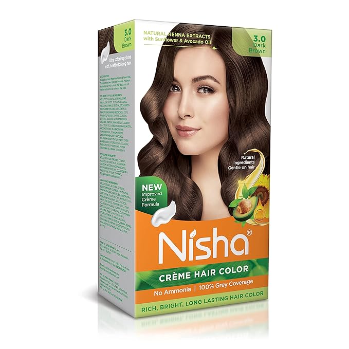 Nisha Dark Brown Hair Color 120gms Hairport
